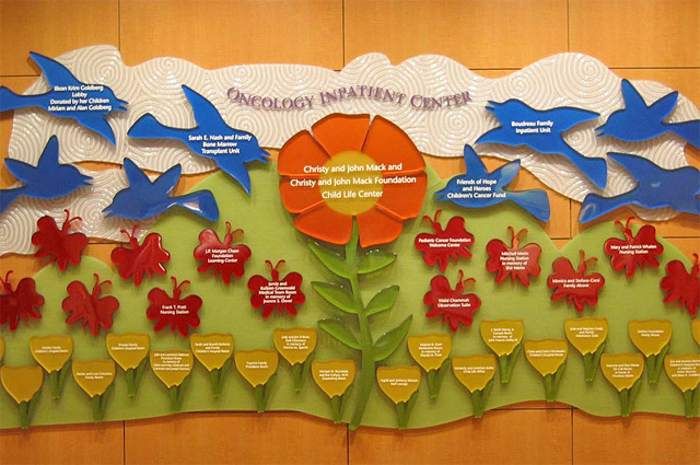 3form Creates Beautiful Donor Recognition Signage and Interior Signs